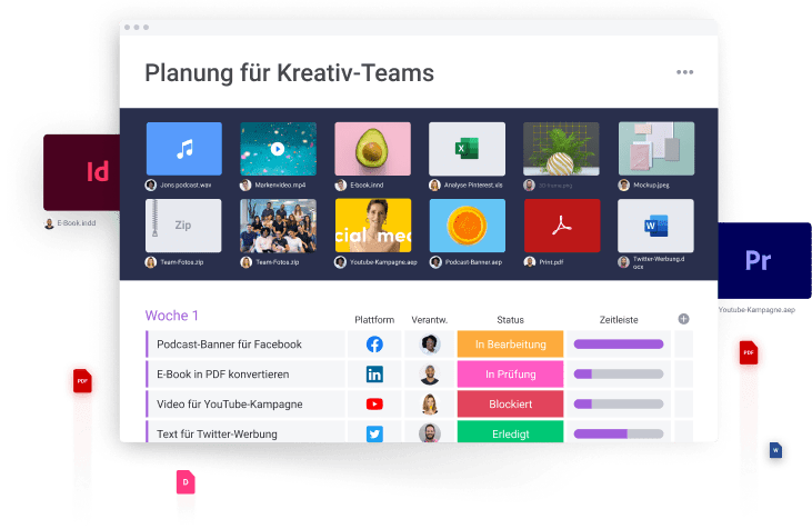 monday.com Produktseite