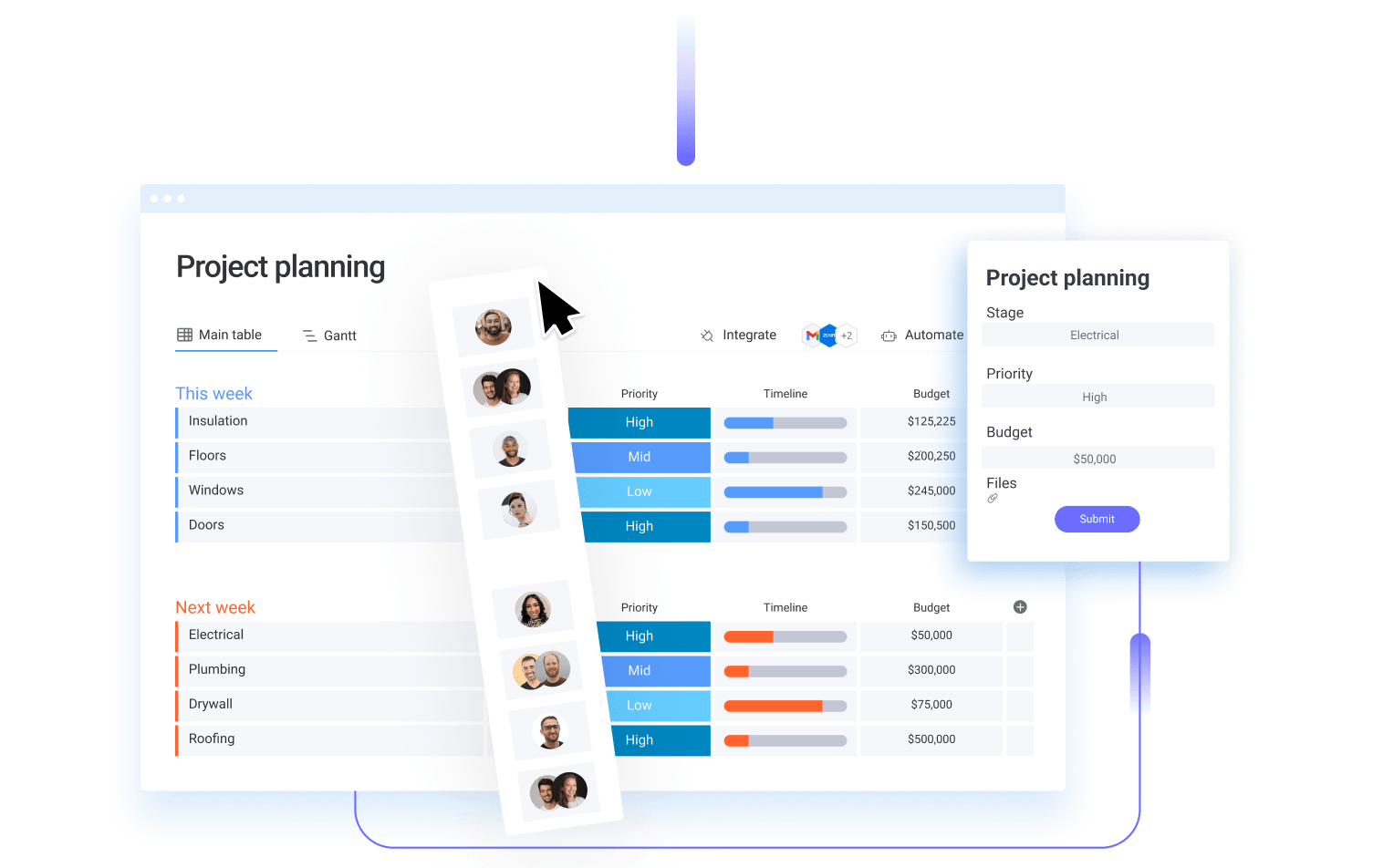 Baumanagement-Software – monday.com