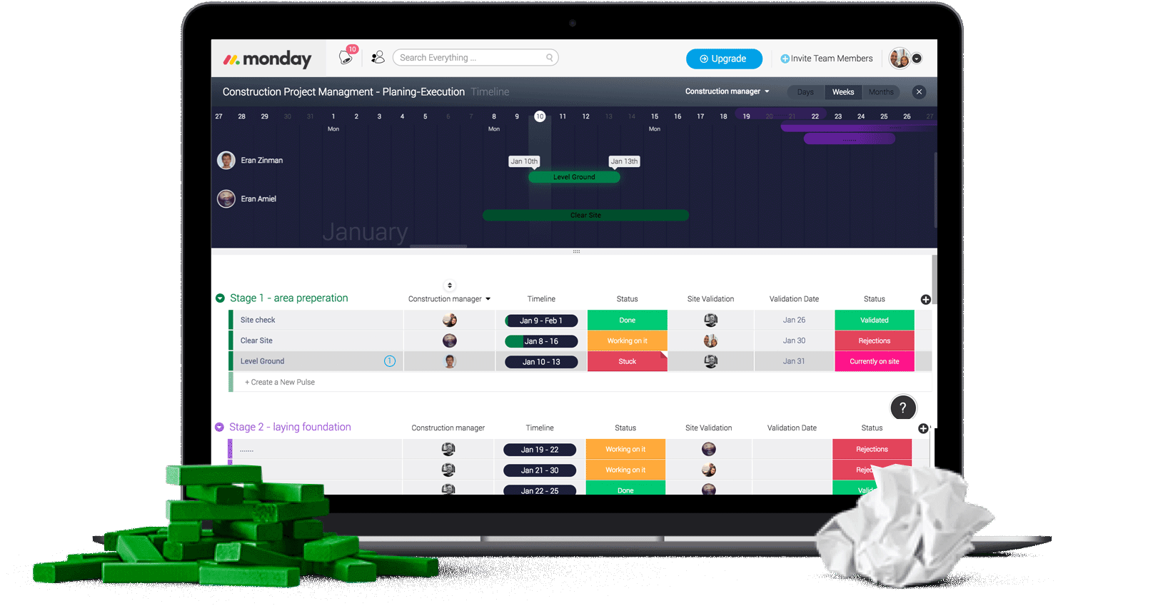 construction project management software - monday.com