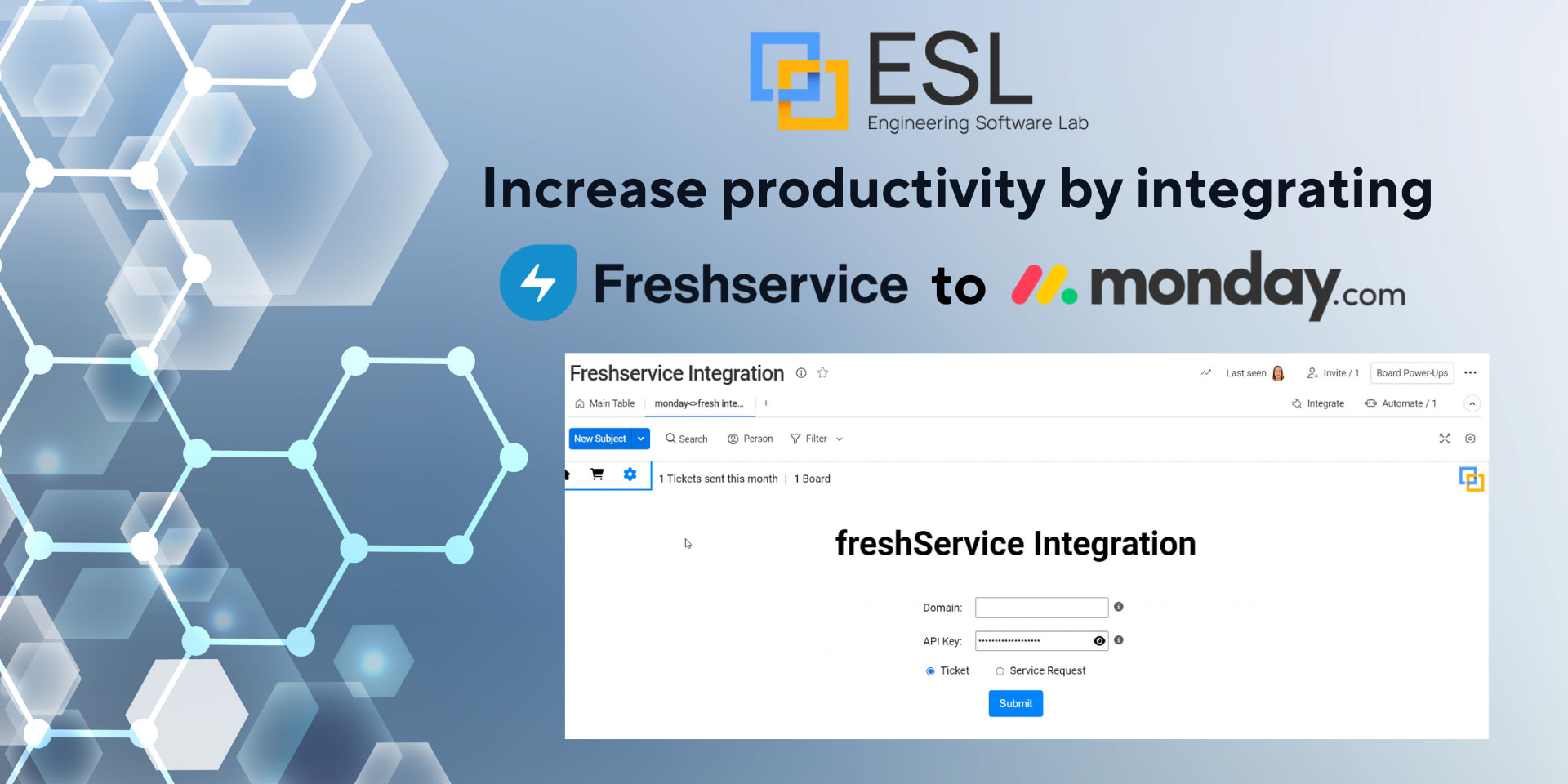 FreshService Integration • apps for monday.com